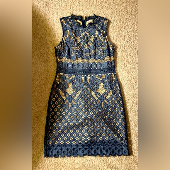 miami | Dresses | Miami Navy Lace Mini Dress | Poshmark